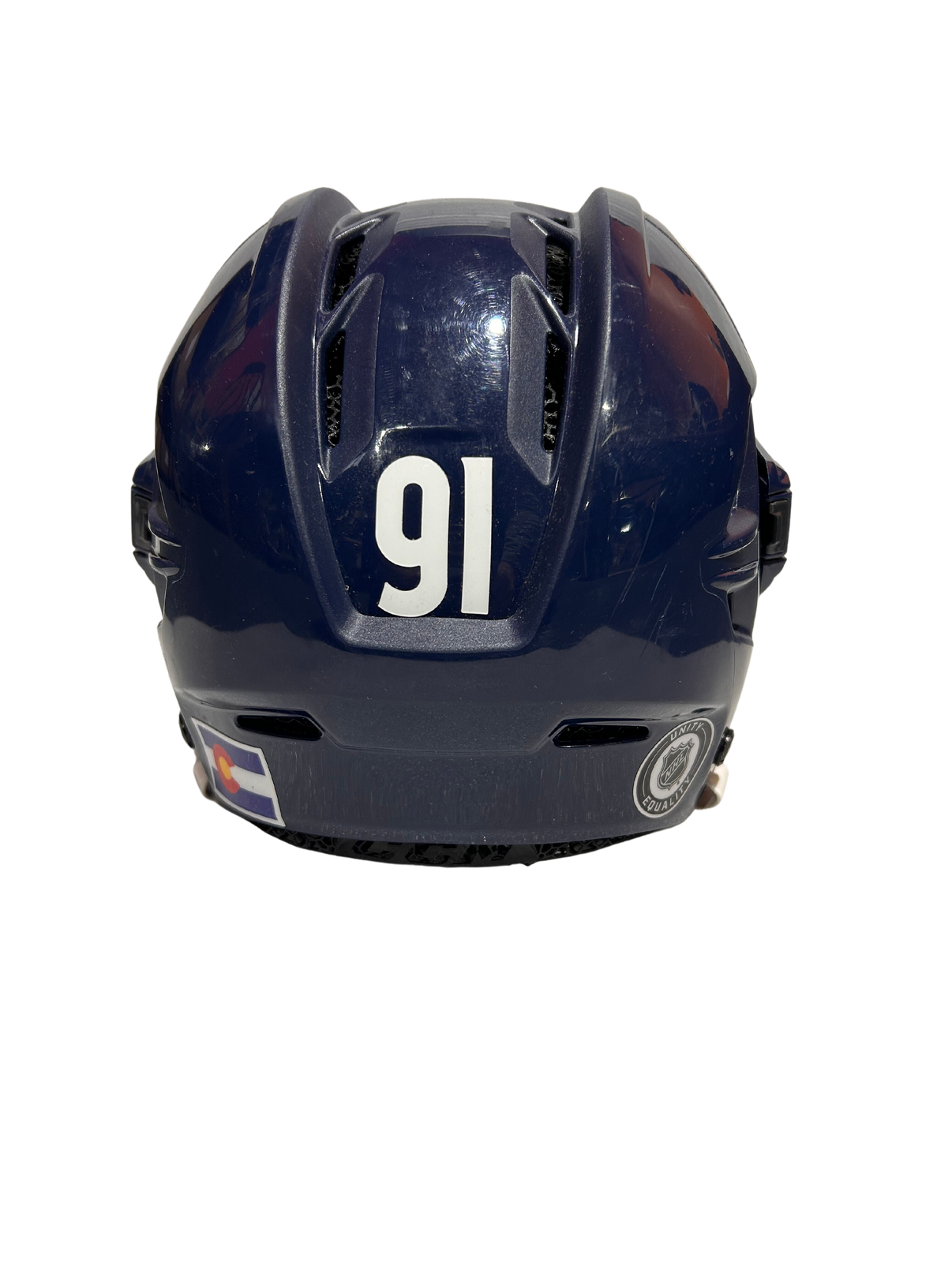 2021/22 Colorado Avalanche Game Worn Alternate Helmets (Multiple Playe ...