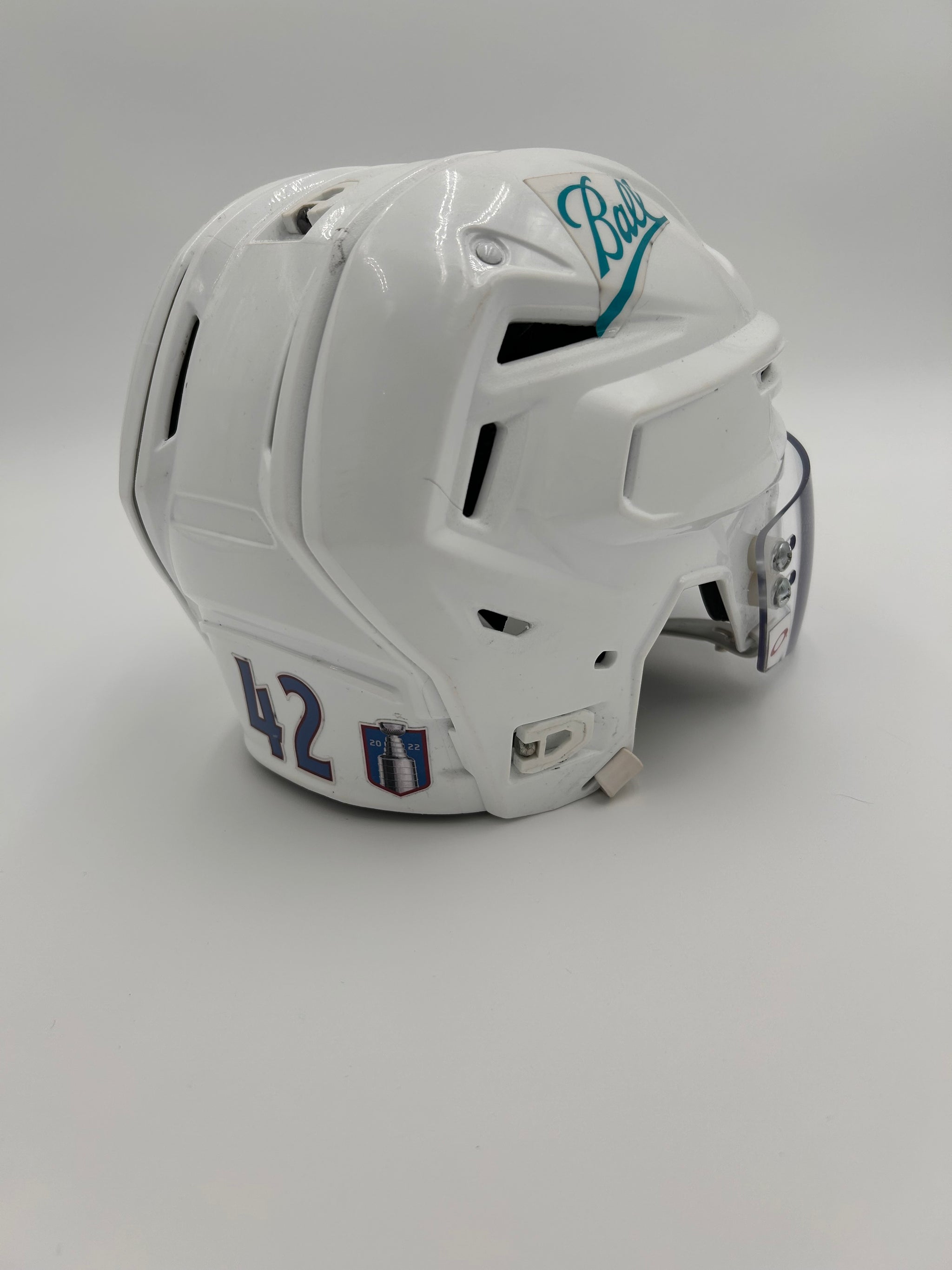 Colorado Avalanche 2021/22 Stanley Cup Finals Game Worn Away Helmets ...