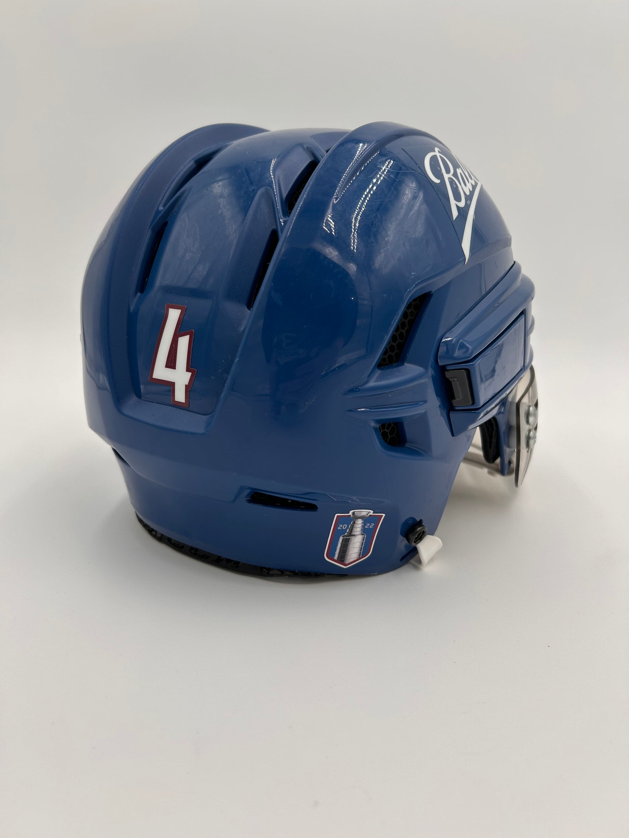 Colorado Avalanche 2021/22 Stanley Cup Finals Game Worn Away Helmets ...