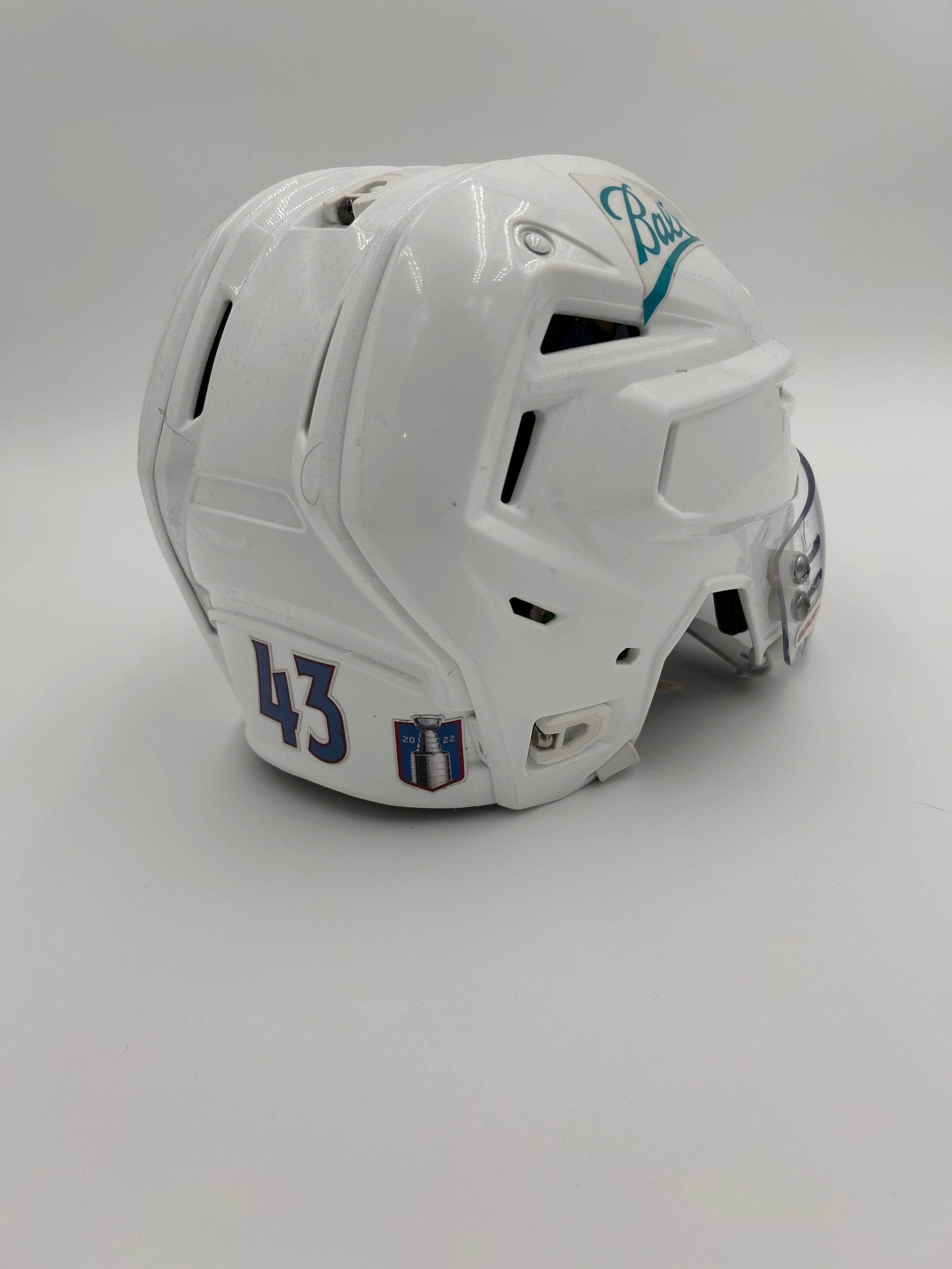 Colorado Avalanche 2021/22 Stanley Cup Finals Game Worn Away Helmets ...